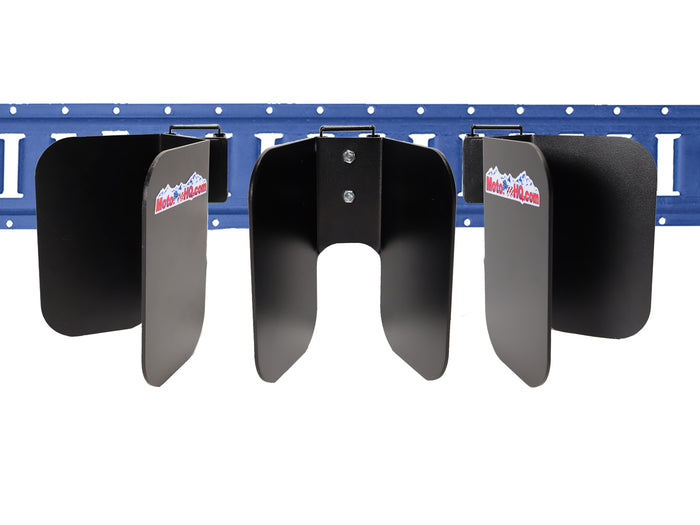 E-Track Motorcycle Wheel Chock | MotoProHQ EZ Chock - Wall Mount