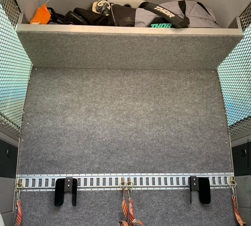 E-Track Motorcycle Wheel Chock | MotoProHQ EZ Chock - Wall Mount