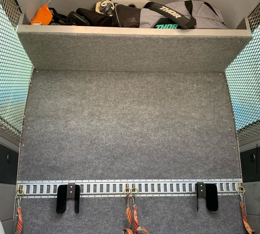 E-Track Motorcycle Wheel Chock | MotoProHQ EZ Chock - Wall Mount