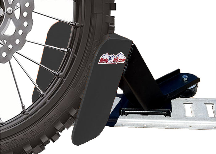 E-Track Motorcycle Wheel Chock | EZ Chock - Floor Mount