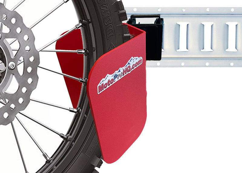 E-Track Motorcycle Wheel Chock | MotoProHQ EZ Chock - Wall Mount